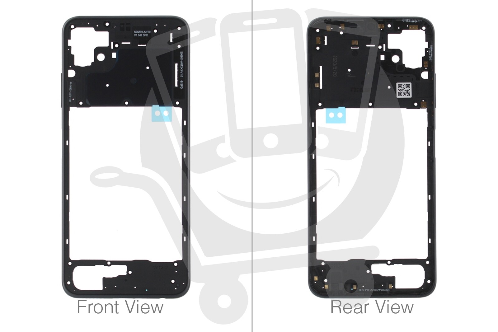 Official Samsung Galaxy A22 5G SM-A226 Grey Chassis / Middle Frame ...