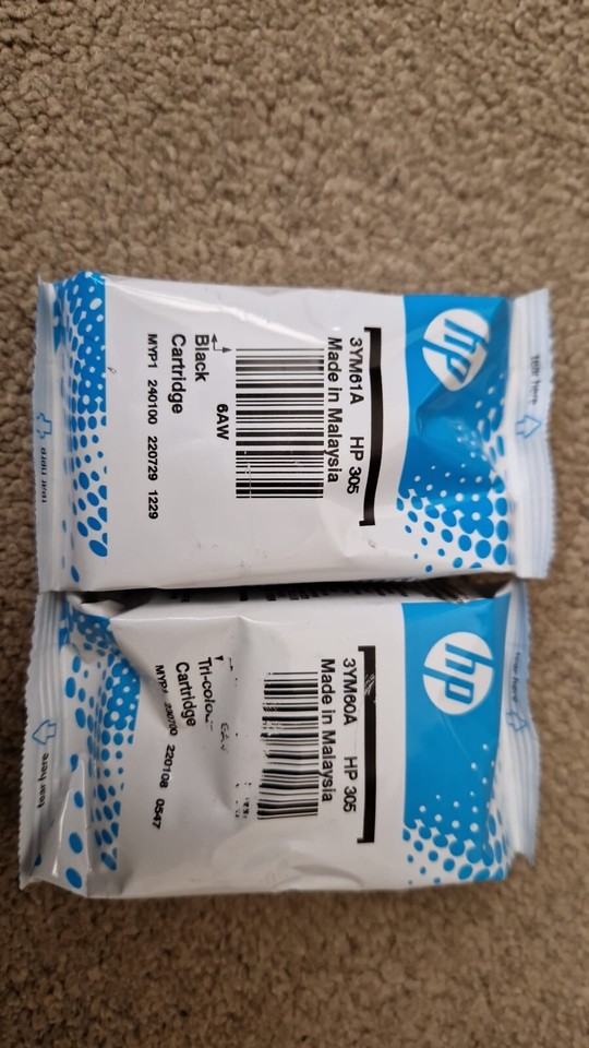 Genuine HP 305 Black and Colour Ink Cartridges (6ZD17AE) - FREE UK ...