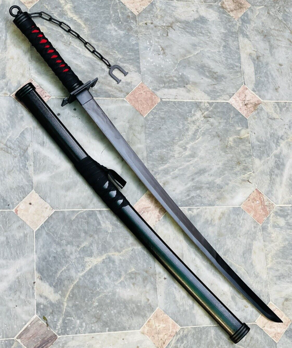 Handmade Bleach Kurosaki Ichigo Bankai Tensa Zangetsu Nodachi Anime