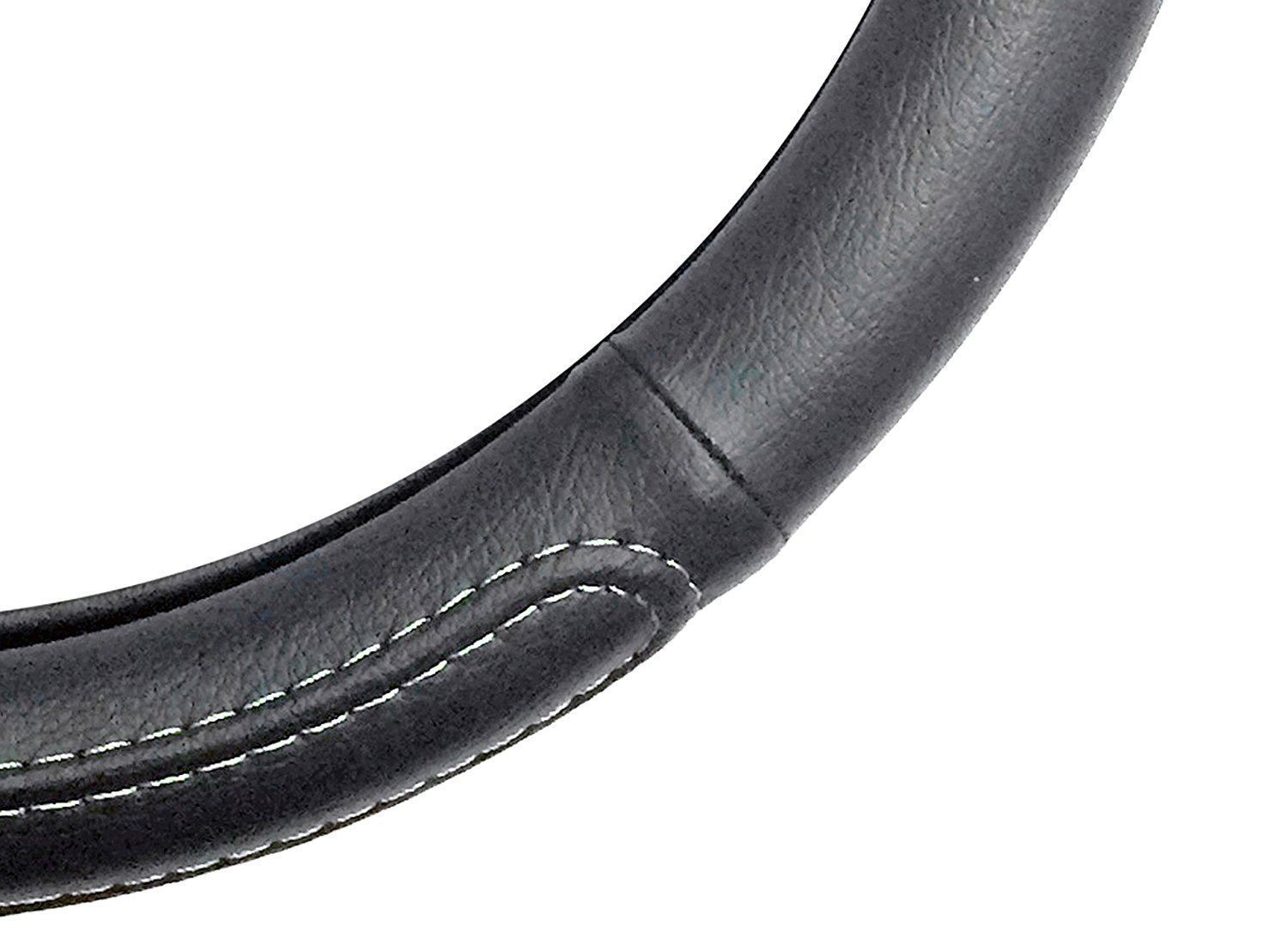 Black Steering Wheel Cover Soft Grip Leather Look fits Land Rover ...