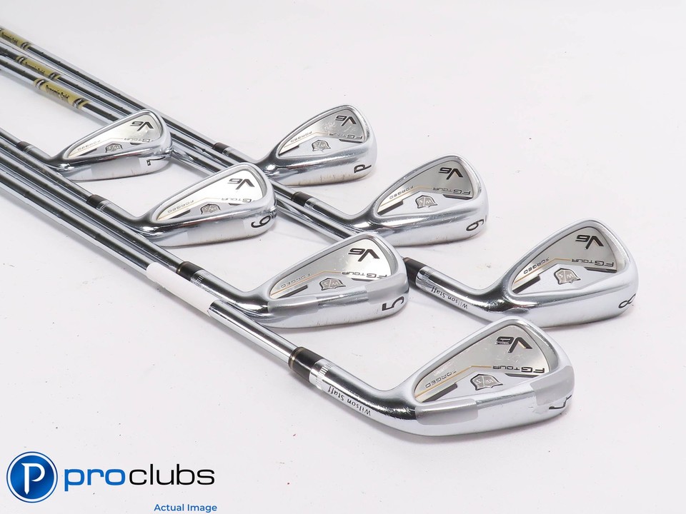 Wilson Staff FG Tour V6 4-PW IRON SET - DG TI X100 X-Flex Steel +1/4 ...