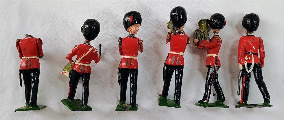 Antique Damaged Britains Lead Toy Soldier Lot Marching Band Vintage | eBay