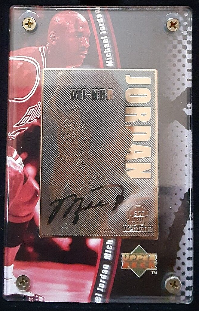 Michael Jordan 23k Gold metal card set Limted Edition Set | eBay