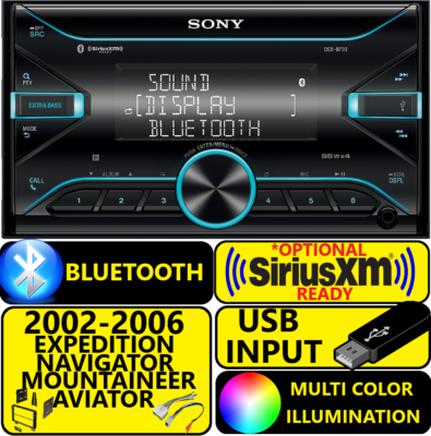 02-06 FORD LINCOLN BLUETOOTH USB AUX CAR RADIO STEREO PACKAGE W/ OPT ...