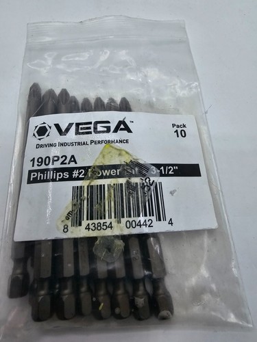 (QTY 10) VEGA #2 3.5'' P2 PHILLIPS POWER BITS 190P2A | eBay