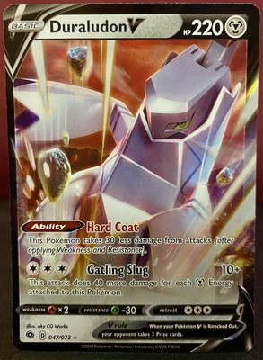 Pokémon TCG Duraludon V 047/073 Champion's Path Holo Ultra Rare Card ...