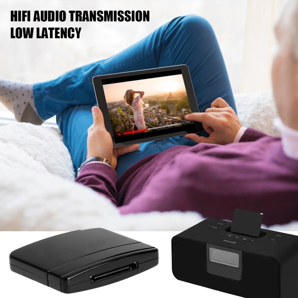 Dock For iPod/iPhone Wireless Music Adapter 30 Pin Bluetooth 5.1 Audio ...