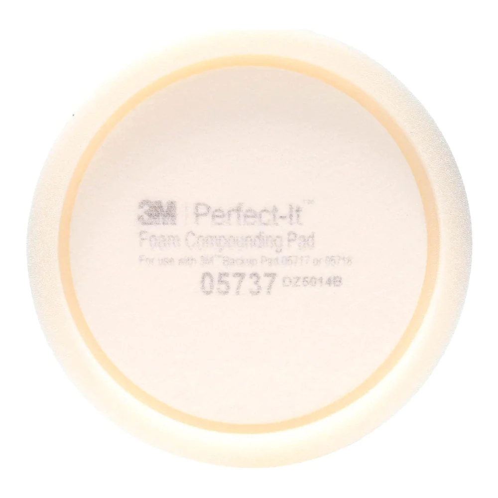 3M Perfect It Foam Compounding Pad 05737 Waffle Hook & Loop 203mm White ...
