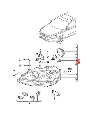 Genuine VW Jetta syncro Vento 163 halogen twin headlights 5C7941005J | eBay