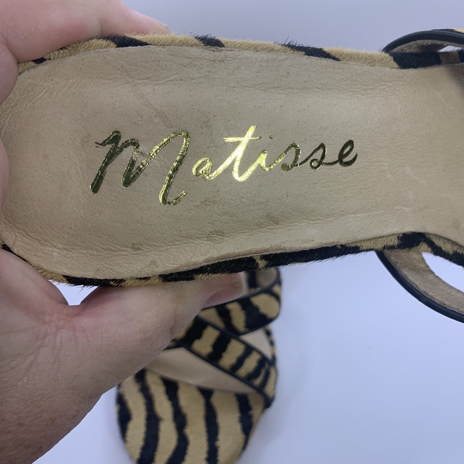 Matisse So Long Brown & Black Tiger Stripe Cow Hair &… - Gem