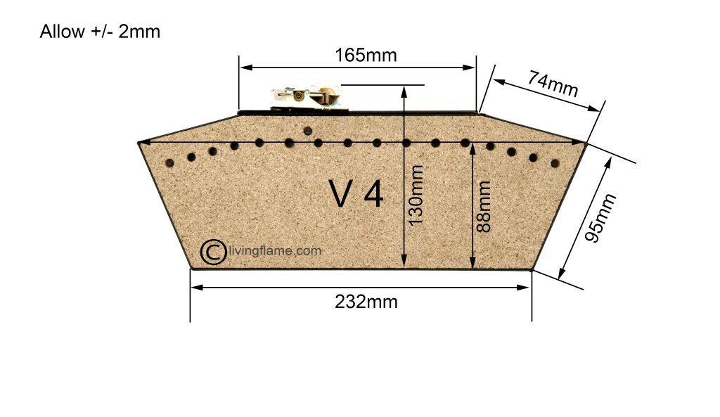 Inset Fire Tray Gas Fire VICTORIAN 16" New Living Flame Coals Coal 9 ...