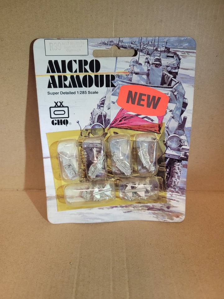 1981 Sealed GHQ MICRO ARMOUR 1:285 Scale WWII R39 Russian Multiple Gun ...