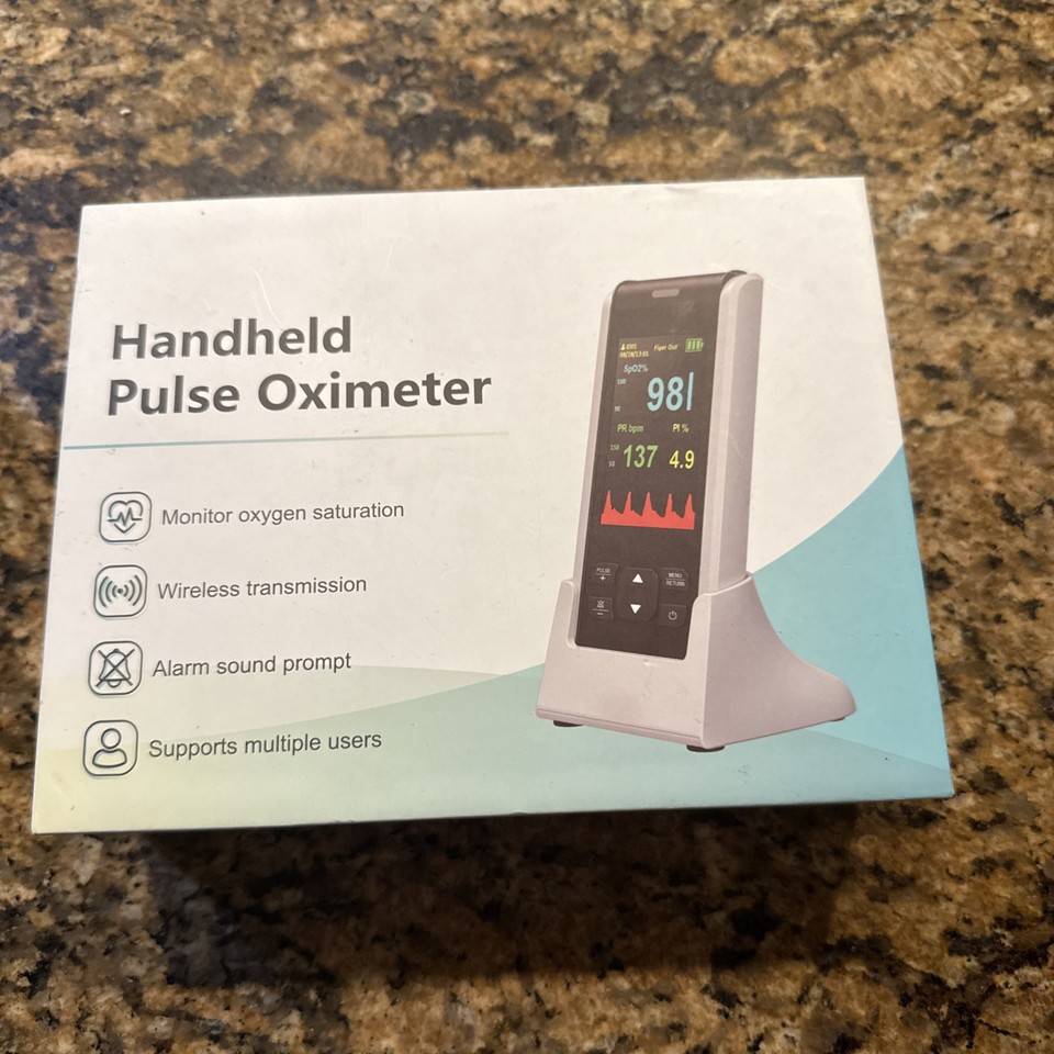 Handheld Pulse Oximeter Fingertip Blood Oxygen SpO2 Heart Rate ...