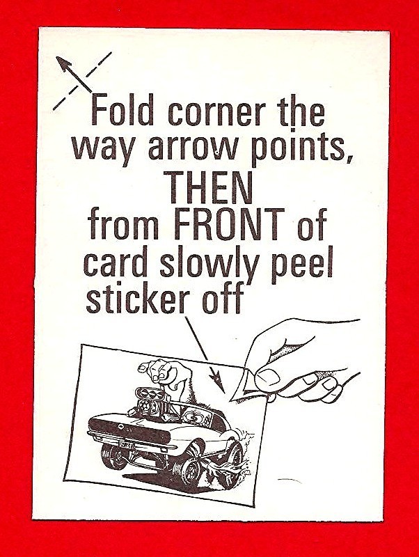 Vintage Donruss Odder Odd Rod #9 Dodgem Card Sticker Old Store Stock | eBay
