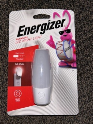 Energizer Manuel LED Night Light - Soft White - On/Off Switch - NEW (29 ...