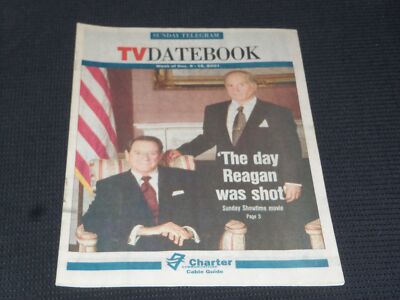 2001 DECEMBER 9 - 15 SUNDAY TELEGRAM TV DATEBOOK MAGAZINE DAY REAGAN ...