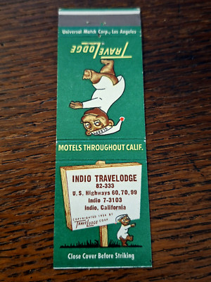 Vintage Matchbook: Indio TraveLodge, Indio, CA | eBay