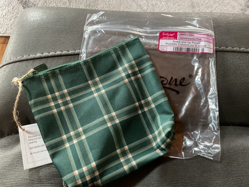 Thirty One - snack and go pouch - EVERGREEN PLAID-NWT | eBay