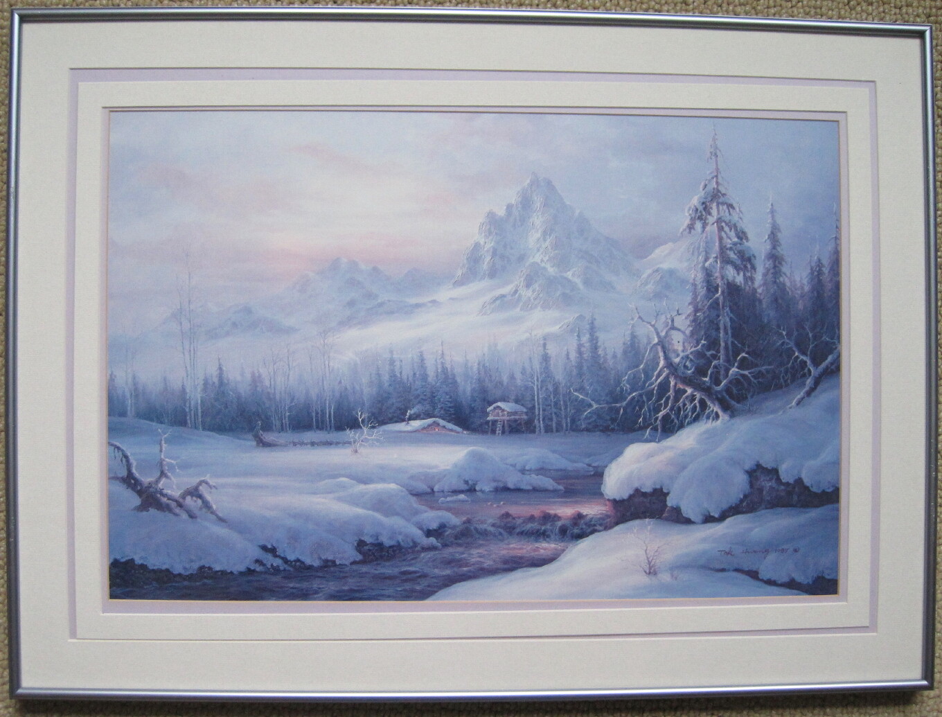 STUNNING Tok Hwang Signed & Framed Print - Alaska 1987 - 28 by 21 | eBay