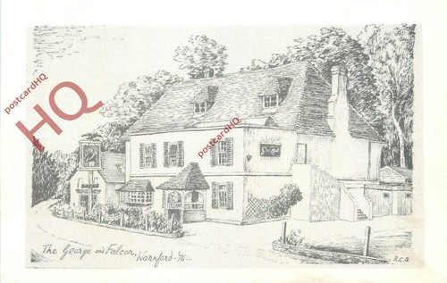Picture Postcard-:Warnford, the George and Falcon | eBay UK