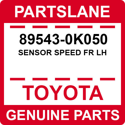 895430K050 Genuine Toyota Sensor Speed FR LH 89543-0k050 for sale ...