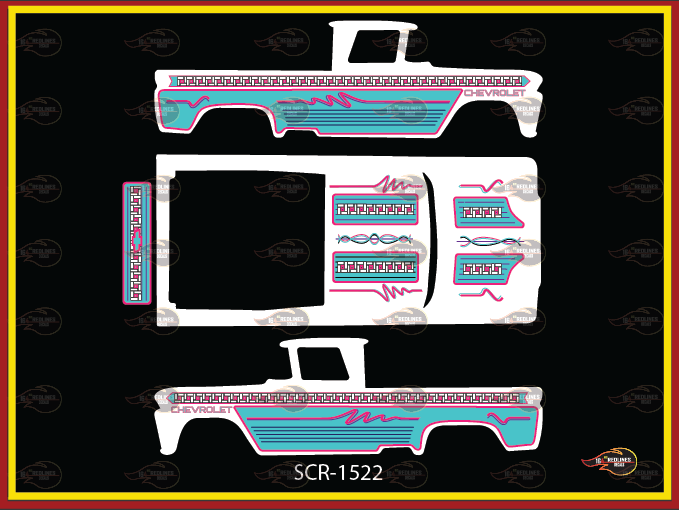1/64 '62 Chevy Truck "New Mexico Fever" Decal SCR-1522 | eBay