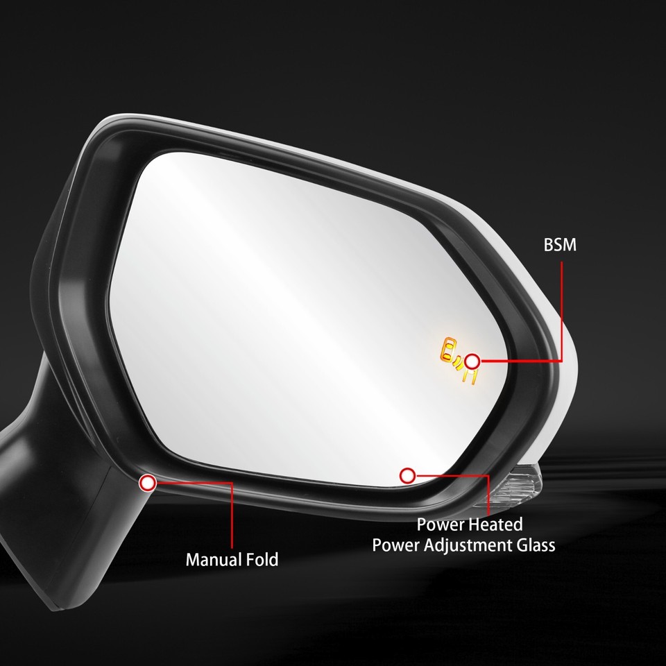 Driver Side Mirror for 2018-2020 Toyota Camry Power Heated BSM Turn ...