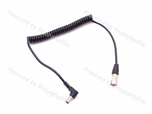 DC Male 5.5/2.5mm to 4pin Hirose Coiled Female Power Cable for SmallHD ...