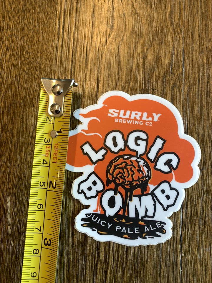 Surly Brewing Company Logic Bomb Sticker Craft Beer Minnesota | eBay