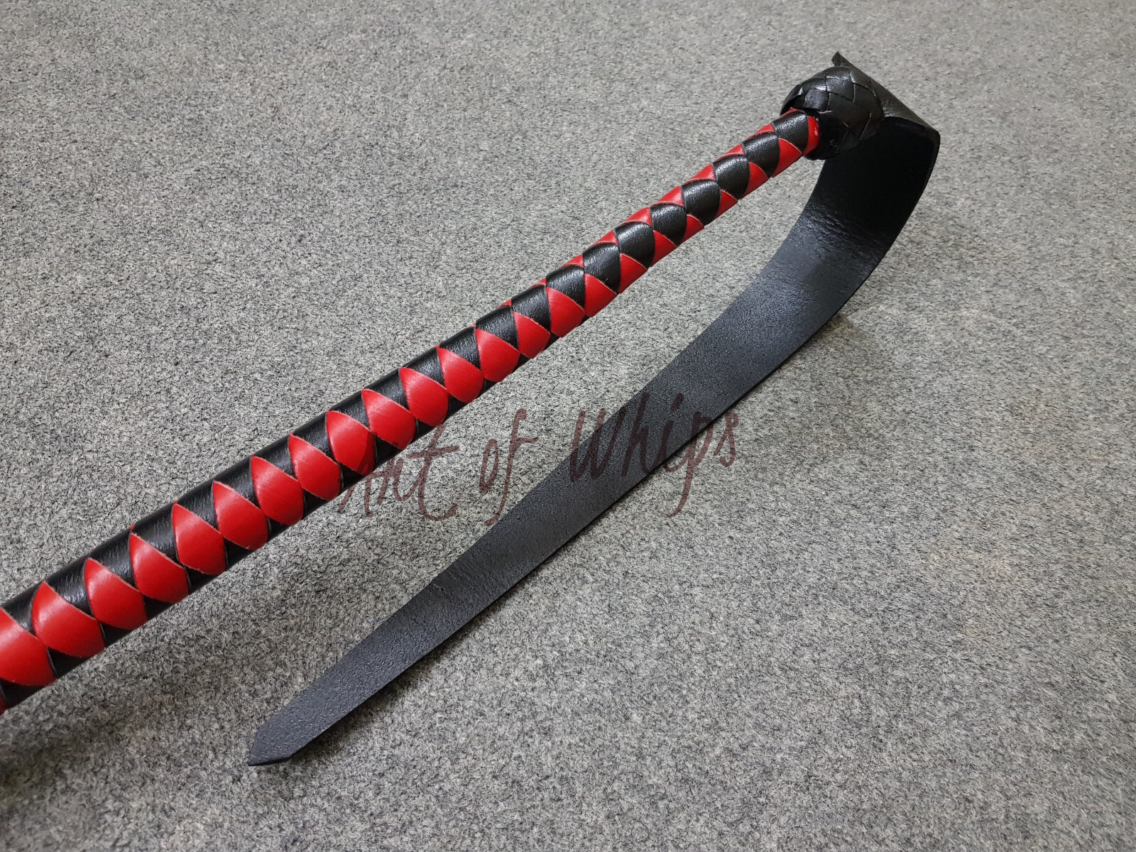 Genuine Cowhide Leather Flogger 3 Feet Bullwhip Single Dragon Tail ...