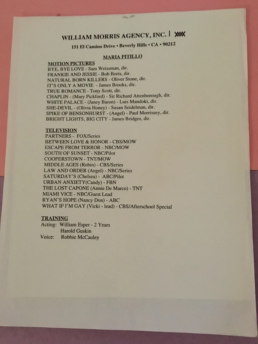 Maria Pitillo White Palace