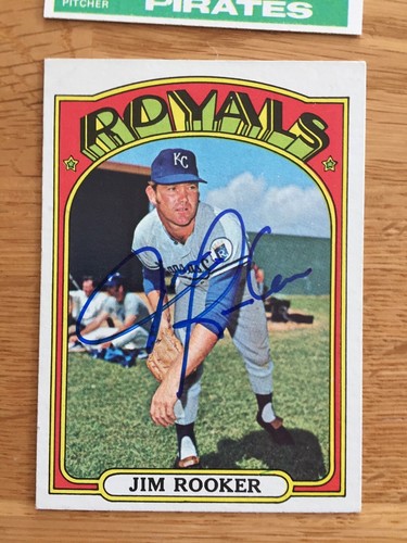 Royals Jim Rooker signed 1972 Topps card | eBay