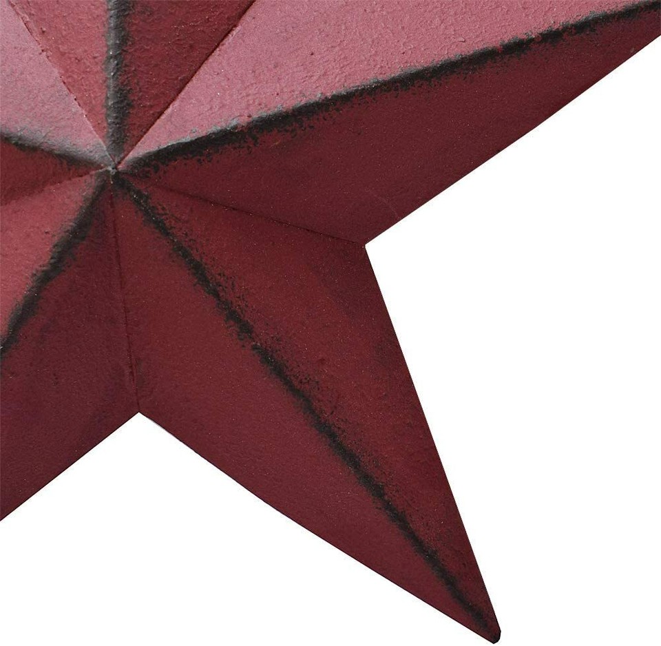Patriotic Metal Barn Star Hanging Wall Decor Distressed Country Barn ...