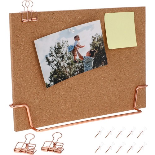 Babillard de Cork Board Bulletin avec stand Desktop Double-Side Message ...