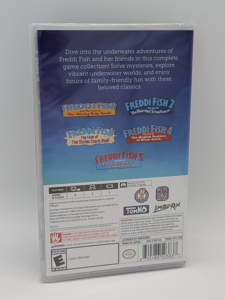 Nintendo Switch Freddi Fish Collection w/ OST CD Limited Run Release ...