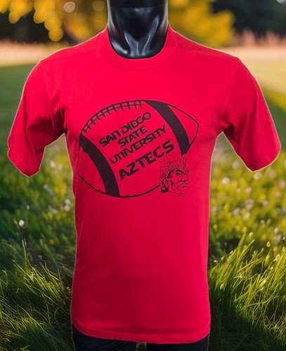 Vintage SDSU San Diego State Aztecs T-Shirt Sz M Healthknit Single ...