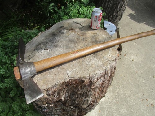 Vintage KLEIN & LOGAN Grubbing Hoe-Mattock DUNLAP Decal on Handle USA ...