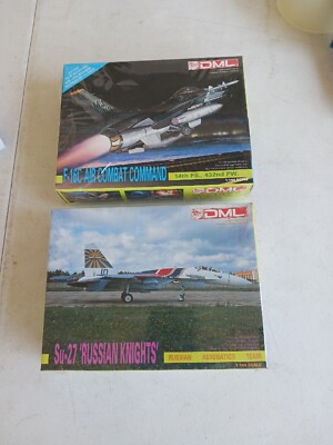 Lot 38 Rare 2 Sealed Model DML model kits F-16C vs Su-27 1:144 Plane ...