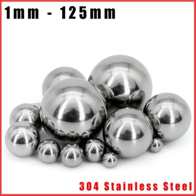 1mm To 125mm 304 Stainless Steel Ball Bearings Solid Round Balls Small ...