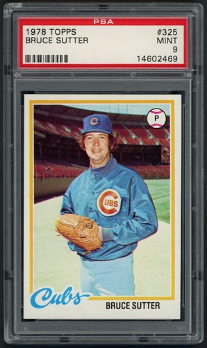 1978 Topps Bruce Sutter Chicago Cubs #325 PSA 9 MINT HALL OF FAME | eBay