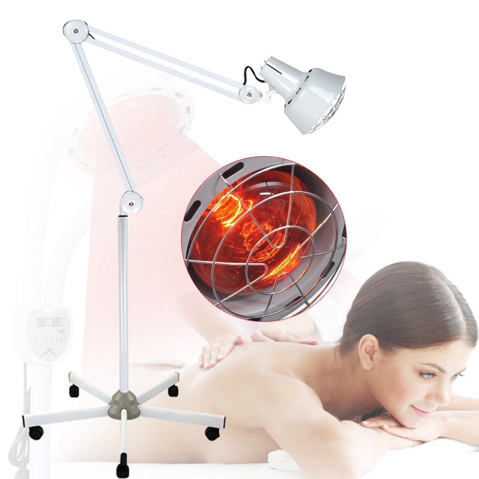 275W. Infrared Red Heat Light Therapy Floor Stand Physiotherapy Lamp ...