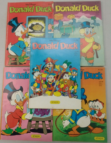1982 Walt Disney Donald Duck #229,230,231,234,236 German? Comic Books ...