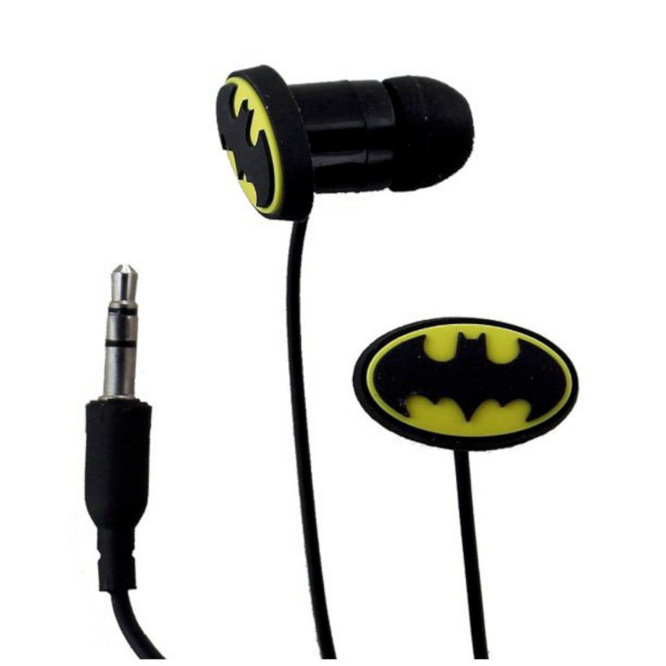 NEW Bioworld DC Comics BATMAN In-Ear Headphones Black ER9391BTM02BS00 ...