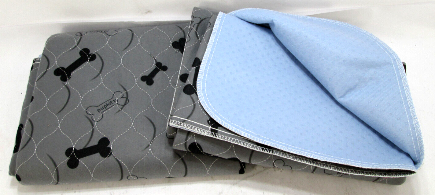 **Lot of 2** JD Pup~Grey~Washable Dog Pet Training Pads~Non Slip Mats ...