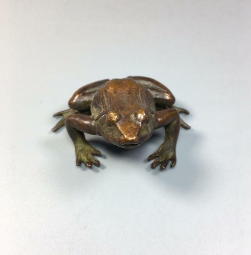 Collectable Copper Solid Frog Statue Tea Pet home table decoration | eBay