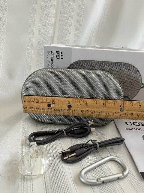 Coby IPX5 Waterproof True Wireless Bluetooth Speaker | White ...