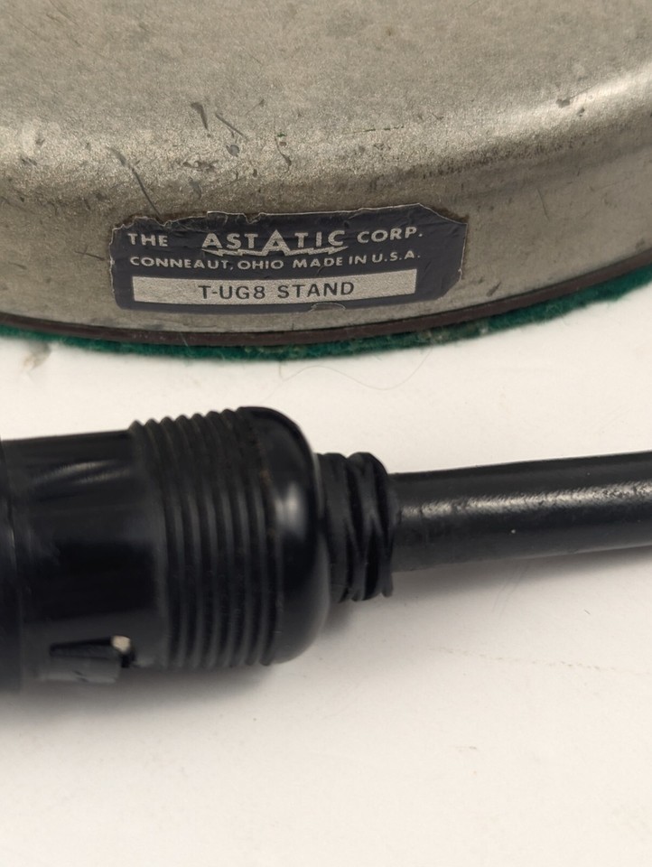 Vintage Astatic Model D104 HAM Radio Microphone with Stand | eBay