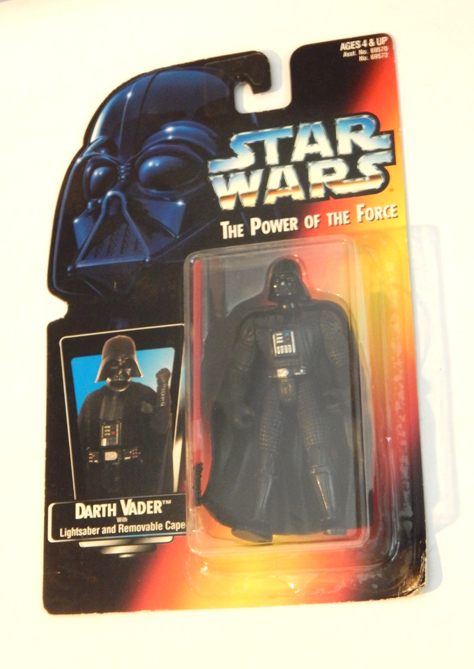 Star Wars POTF 2 Red Card Darth Vader with Long Saber New 1995 New | eBay
