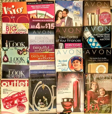 Avon Catalog LOT, Full Size OOP Brochures & Sale Flyers 2004 - 2013 ...