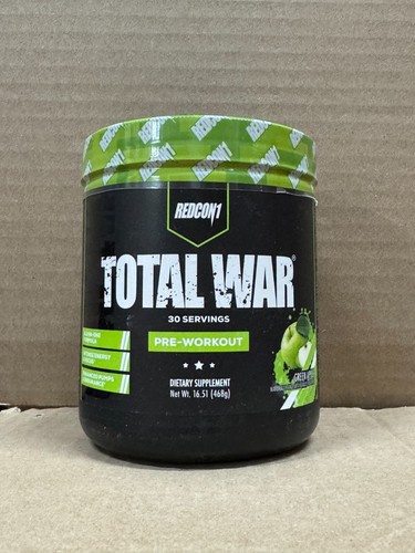 REDCON1 TOTAL WAR Pre Workout 30 Serv Energy Focus Free Ship Free ...